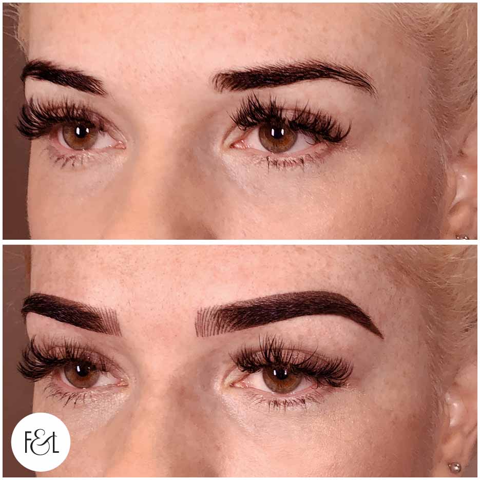Bridgette - Bold Combo Brows - Feather and Lace Cosmetic Tattoo